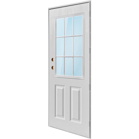 Outswing Steel Entry Door with 9 Lite Window – Tyree Parts and Hardware